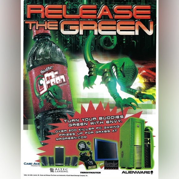 Sobe/Alienware | Art | 202 Sobe Soda Alienware Release The Green ...